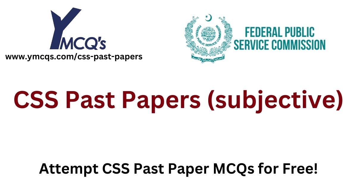 CSS Past Papers | 2017-2024 | Download PDF